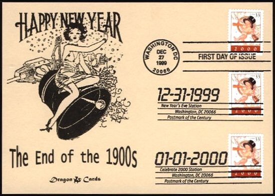 1999 Dragon Cards FDCs by de Vries